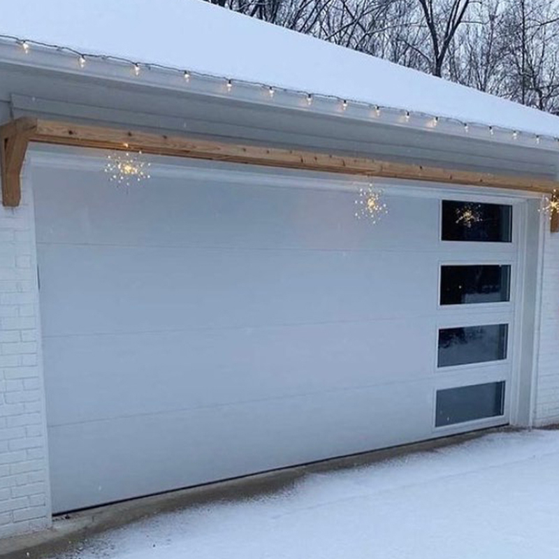 Customized Commercial Galvanized Steel Overhead Garage Doors with Side ...